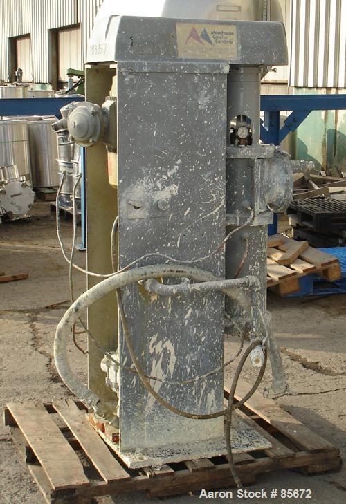 Used Morehouse Cowles Vertical SandMill, Model 7015, Stainless Steel.