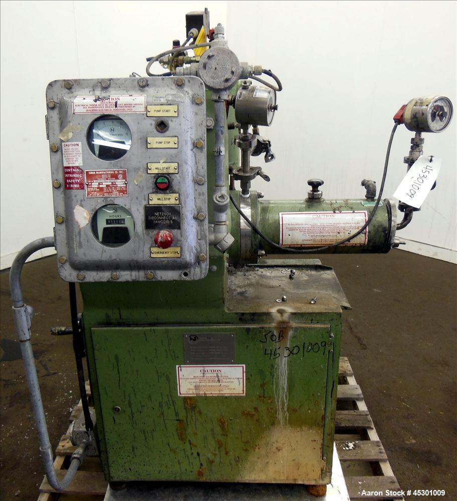 Used Netzsch Horizontal Media Mill, Model LME4-DCMS, Type 574.04, Sta