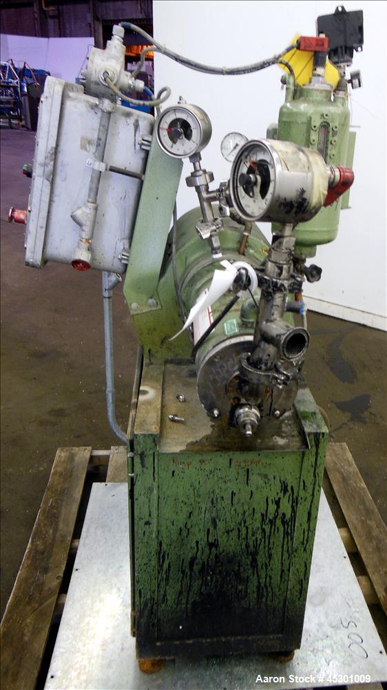 Used Netzsch Horizontal Media Mill, Model LME4-DCMS, Type 574.04, Sta