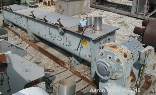 USED: Teledyne Readco continuous ribbon mixer, 304 stainless steel, 1