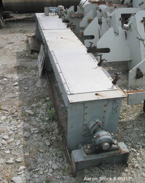 USED: Teledyne Readco continuous ribbon mixer, 304 stainless steel, 1