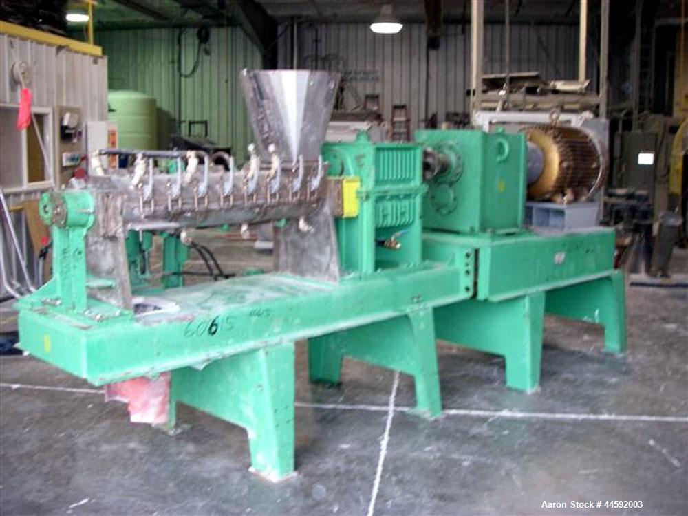 Used-Teledyne Readco Horizontal 6" Twin Screw Con