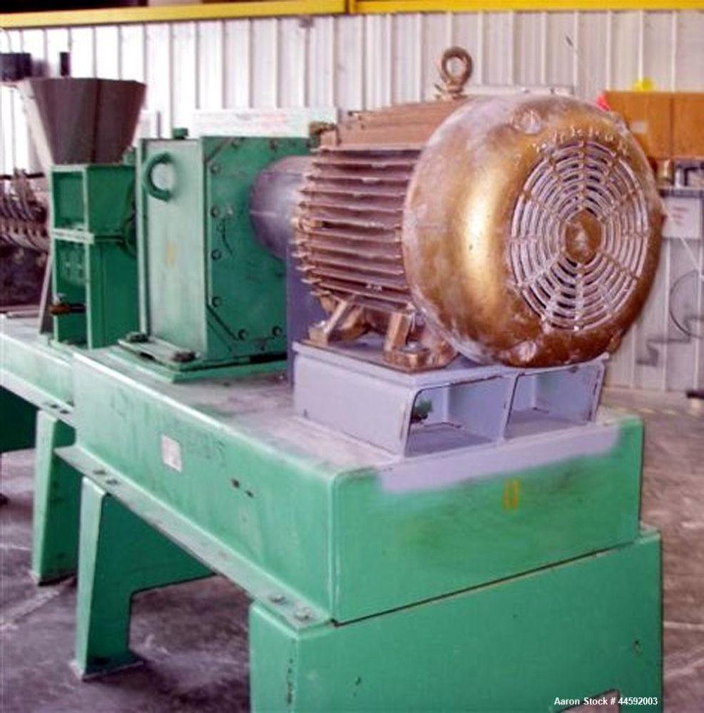 Used-Teledyne Readco Horizontal 6" Twin Screw Con