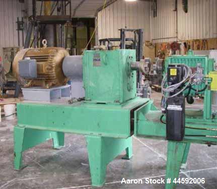 Used Teledyne Readco Horizontal 6" Twin Screw Continuous Mixer. Const