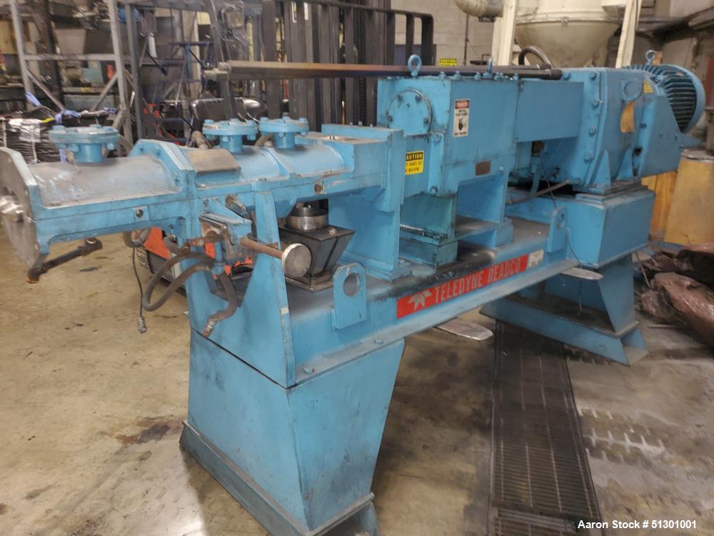 Used Teledyne Readco Processor, 3-1/2 HVY DU. 3.5", Twin screw. Stain