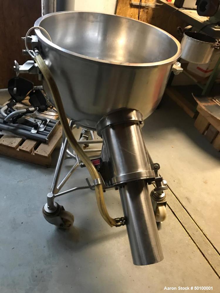 Used Collette Single Shaft Mixer, Type GRAL-150. Material of construc