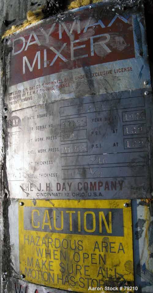 USED: Daymax mixer, stainless steel, 200 gallon total capacity, 160 g