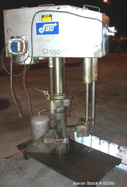 Used Jaygo Dual Shaft Mixer, Model HLVARDS. (1) 1-1/4" diameter x 16"