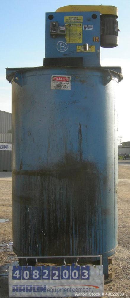 Used Schold Tank Mount Disperser, 4" diameter shaft with dual mixing