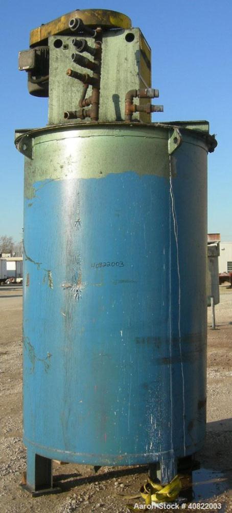 Used Schold Tank Mount Disperser, 4" diameter shaft with dual mixing