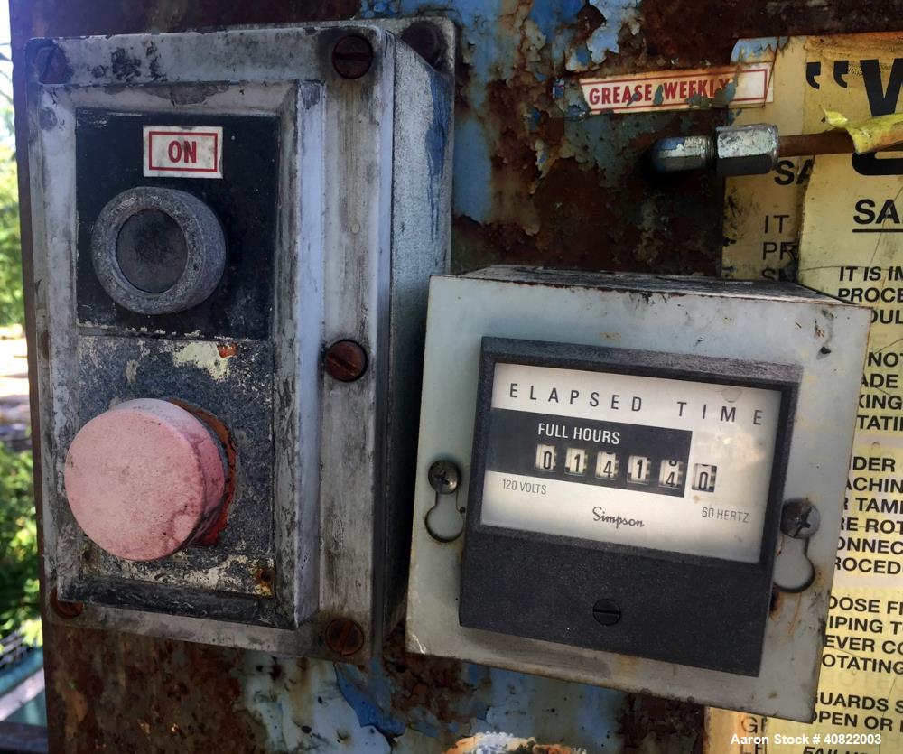 Used Schold Tank Mount Disperser, 4" diameter shaft with dual mixing