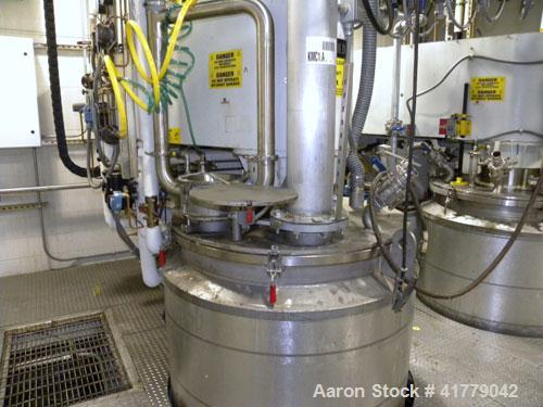 Used Schold Concentric Triple Shaft Triaxial Disperser, 304 Stainless