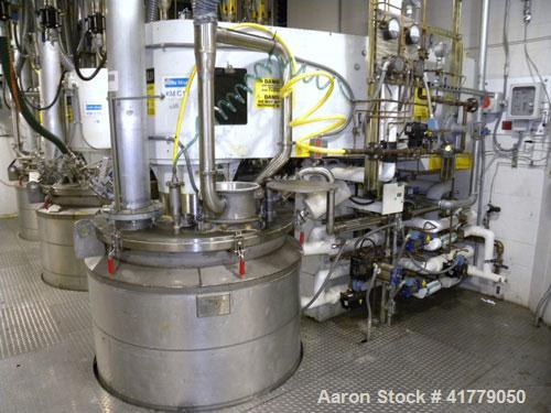 Used Schold Concentric Triple Shaft Triaxial Disperser, 304 Stainless