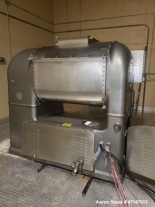 Used JH Day 100 Gallon Stainless Steel Double Sigma Mixer, Model 6. 7