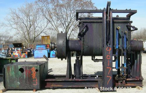 Used Aaron Process Double Arm Mixer, 500 gallon working capacity, car