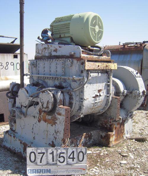 Used Baker Perkins Double Arm Mixer, Approximate 50 Gallon Working Ca
