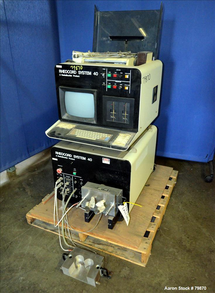 Used- Haake Buchler Rheocord 40 Double Arm Mixing