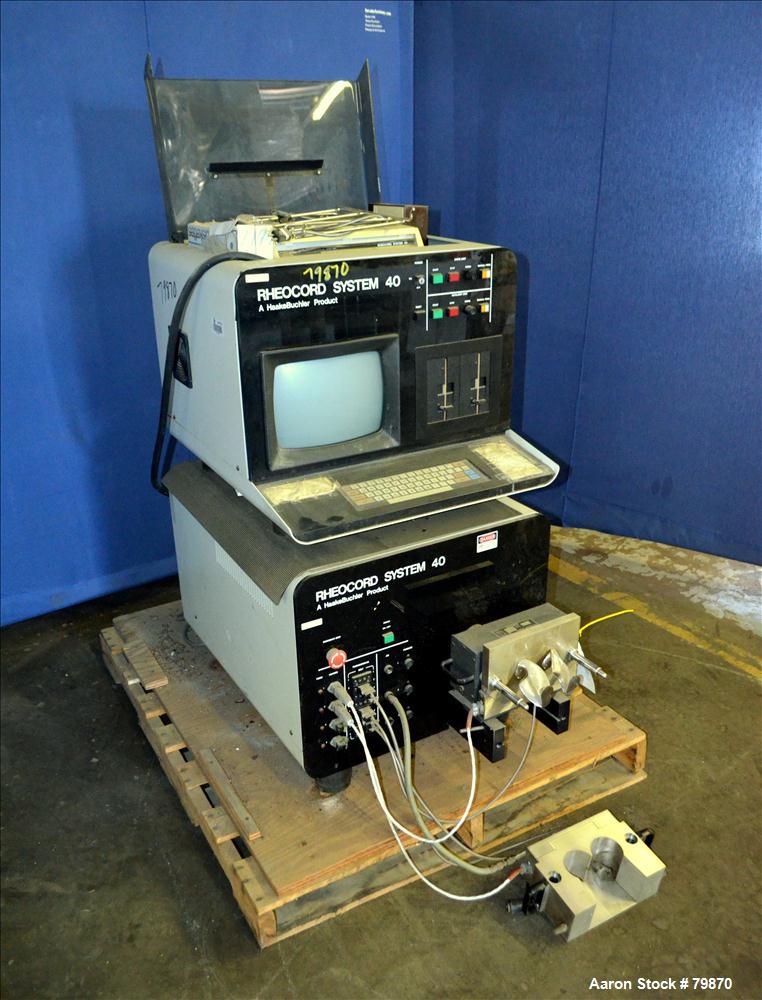 Used- Haake Buchler Rheocord 40 Double Arm Mixing