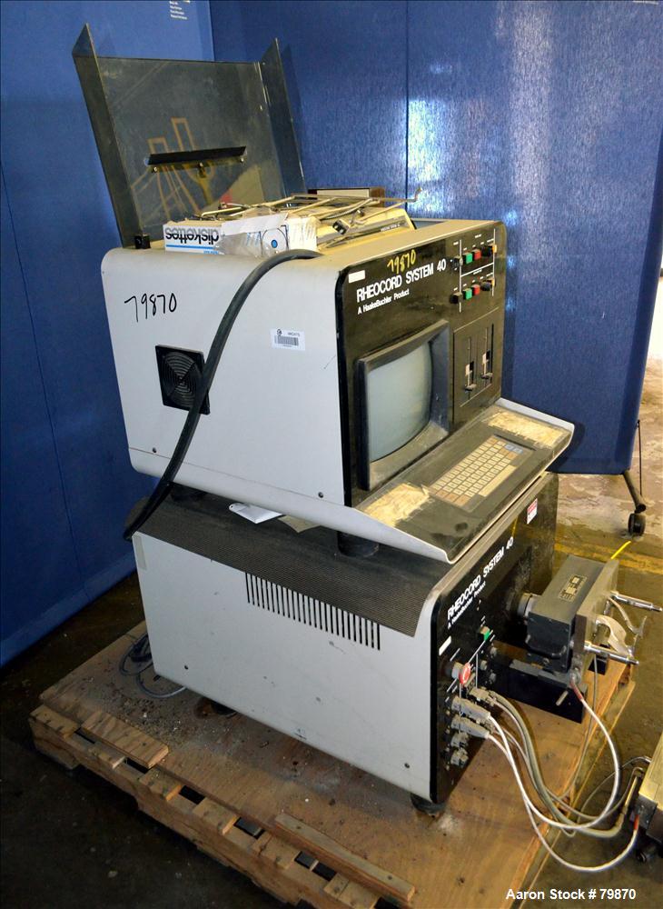 Used Haake Buchler Rheocord 40 Double Arm Mixing System Consisting Of