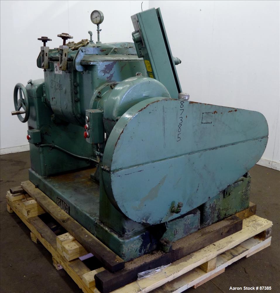 Used Readco Double Arm Mixer, 10 Gallon Working Capacity, 15 Gallon T