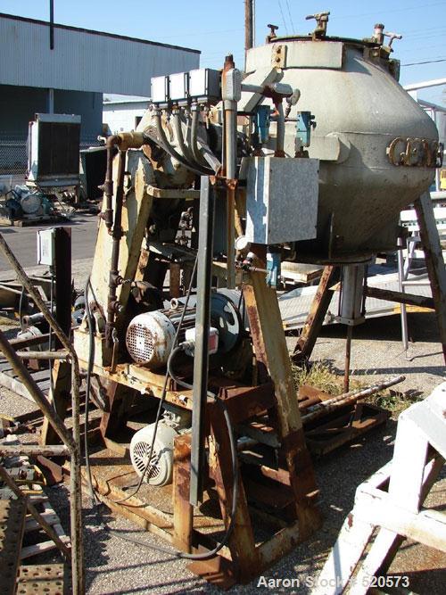 USED: 15 Cubic Foot Gemco Double Cone Mixer, stainless steel. Shell m