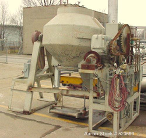 USED: 30 Cubic Foot Gemco double cone mixer, stainless steel. Shell m