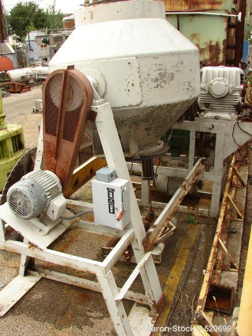 USED: 30 Cubic Foot Gemco double cone mixer, stainless steel. Shell m