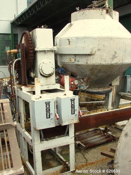 USED: 30 Cubic Foot Gemco double cone mixer, stainless steel. Shell m
