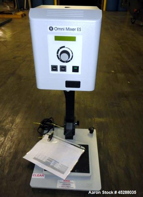 Used Omni Homogenizer Mixer, Type ES, Model F700DS1. Mounted on a sta