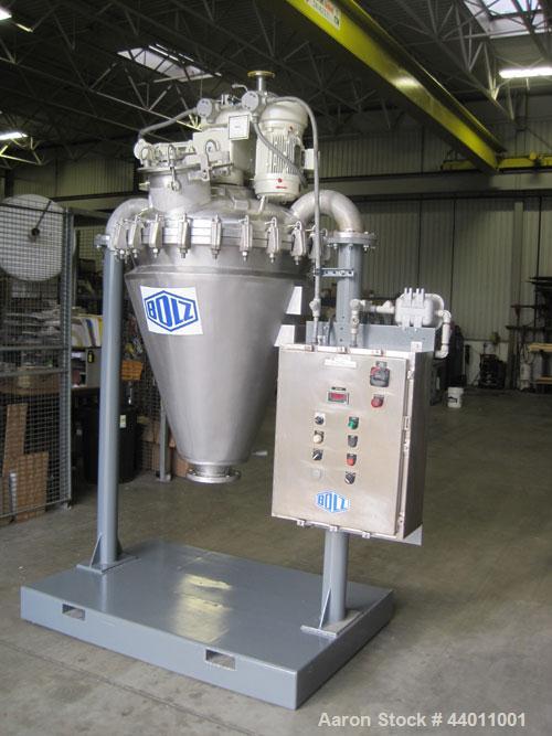 UsedBolz-Summix Conical Vacuum Dryer, 175L, Model DF-17.5-VDO. Vesse