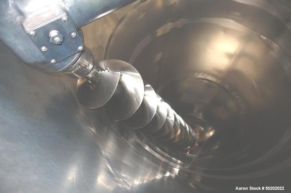 UsedNauta Conical Mixer; Stainless Steel; 140 cubic feet. Currently b