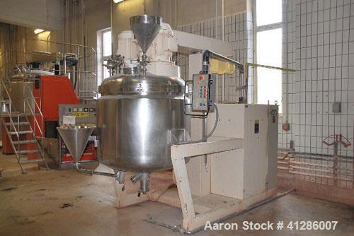 UsedFryma VME-700 Mixer, 316 stainless steel, working capacity 79.3