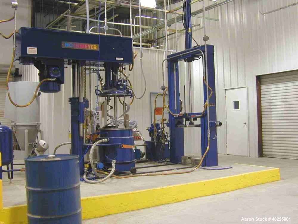 Used Hockmeyer Planetary Mixer and Press Out System. Model HLL-II-30