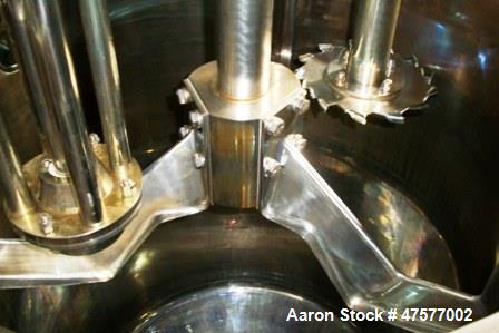 Used Ross PVM-100 Versamix, Triple Shaft Vacuum Mixers. (With close t