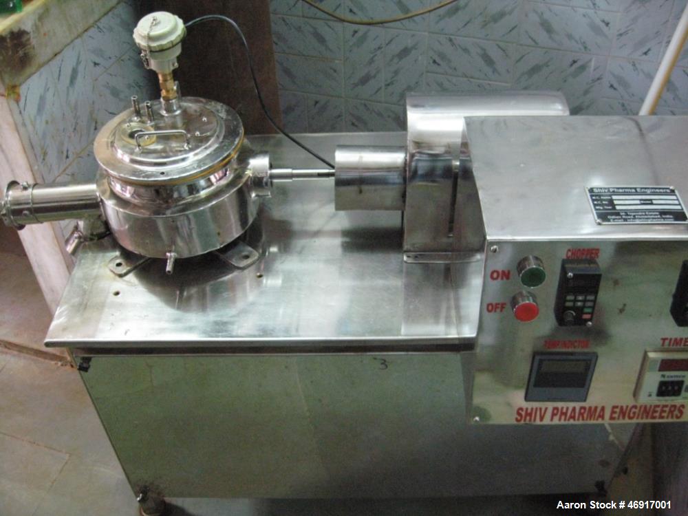 Used Shiv High Shear Granulator, Model RMG-2. 316 Stainless steel con