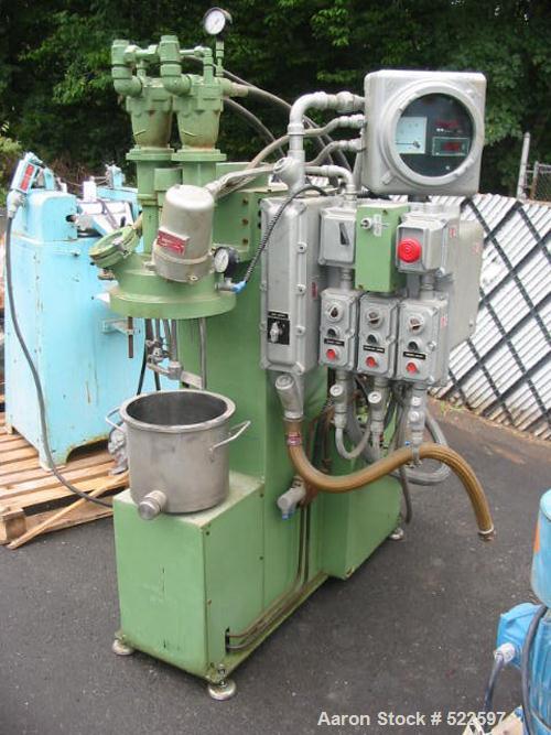 USED: Turello 2.5 gallon vacuum dual shaft mixer, stainless steel, mo