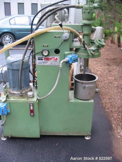 USED: Turello 2.5 gallon vacuum dual shaft mixer, stainless steel, mo