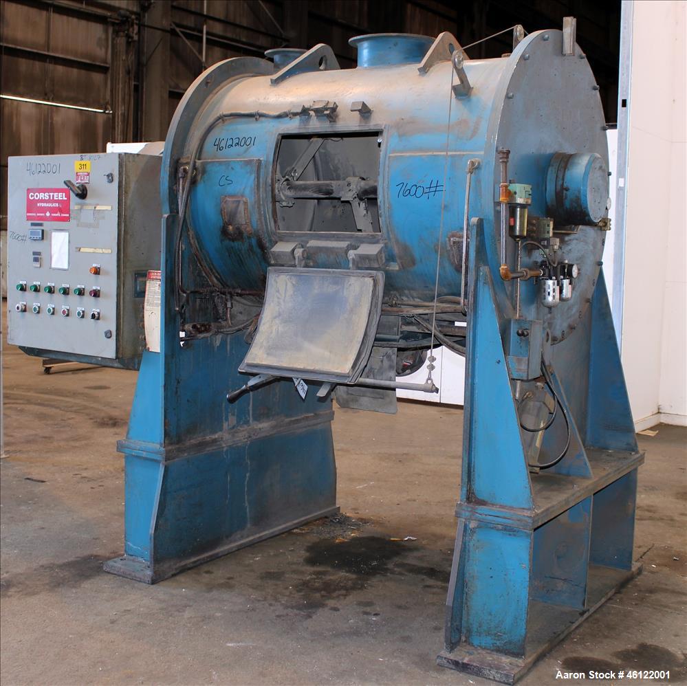 Used Corsteel Plow Mixer, Model 600L, Horizontal, 600 Liters (158 Gal