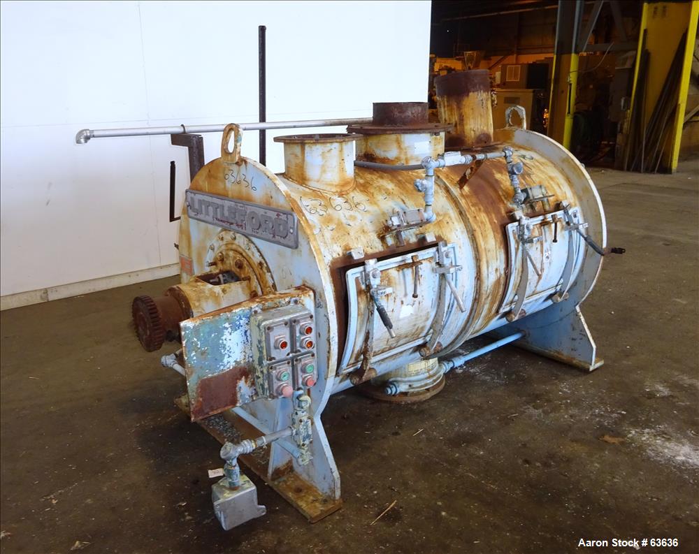 Used Littleford Batch Type Plow Mixer, Model FKM-1200E, Carbon Steel.