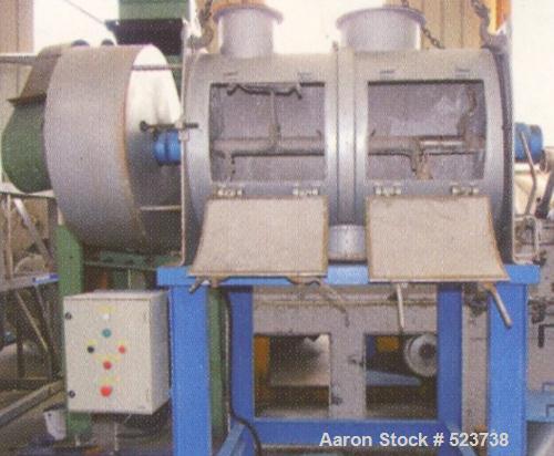 USED: Lodige mixer 21.2 cubic foot, type FKM 600/2ZF. Stainless steel
