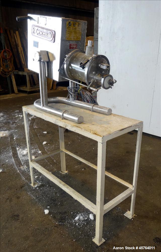 Used Processall Tilt-A-Mix Lab Size Plow Mixer, Model 4 H/V, 304 Stai