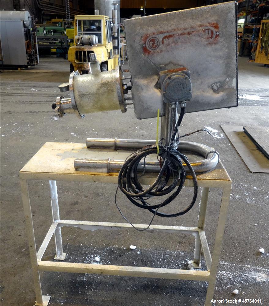 Used Processall Tilt-A-Mix Lab Size Plow Mixer, Model 4 H/V, 304 Stai