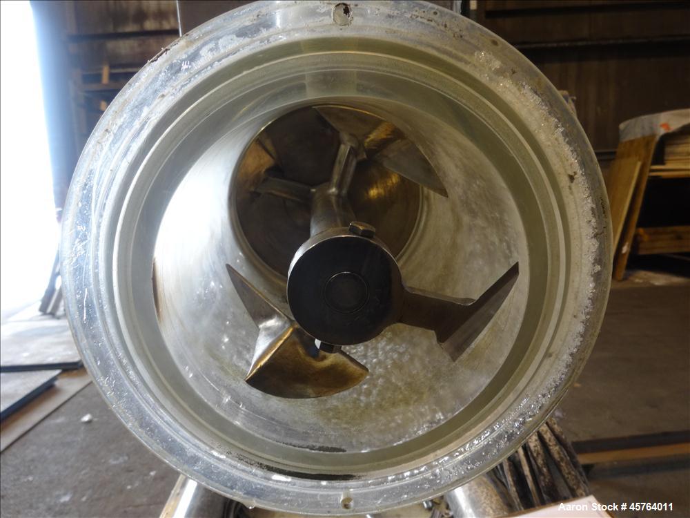 Used Processall Tilt-A-Mix Lab Size Plow Mixer, Model 4 H/V, 304 Stai