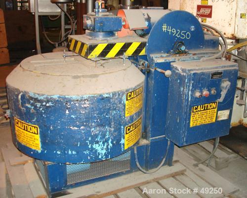 USED: Beardsley and Piper tilt head roto-can mixer Model RC-50. Stain