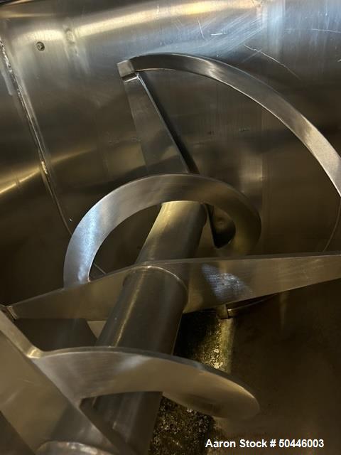 Used Aaron Process Equipment Double Ribbon Blender, 100 Cubic feet wo