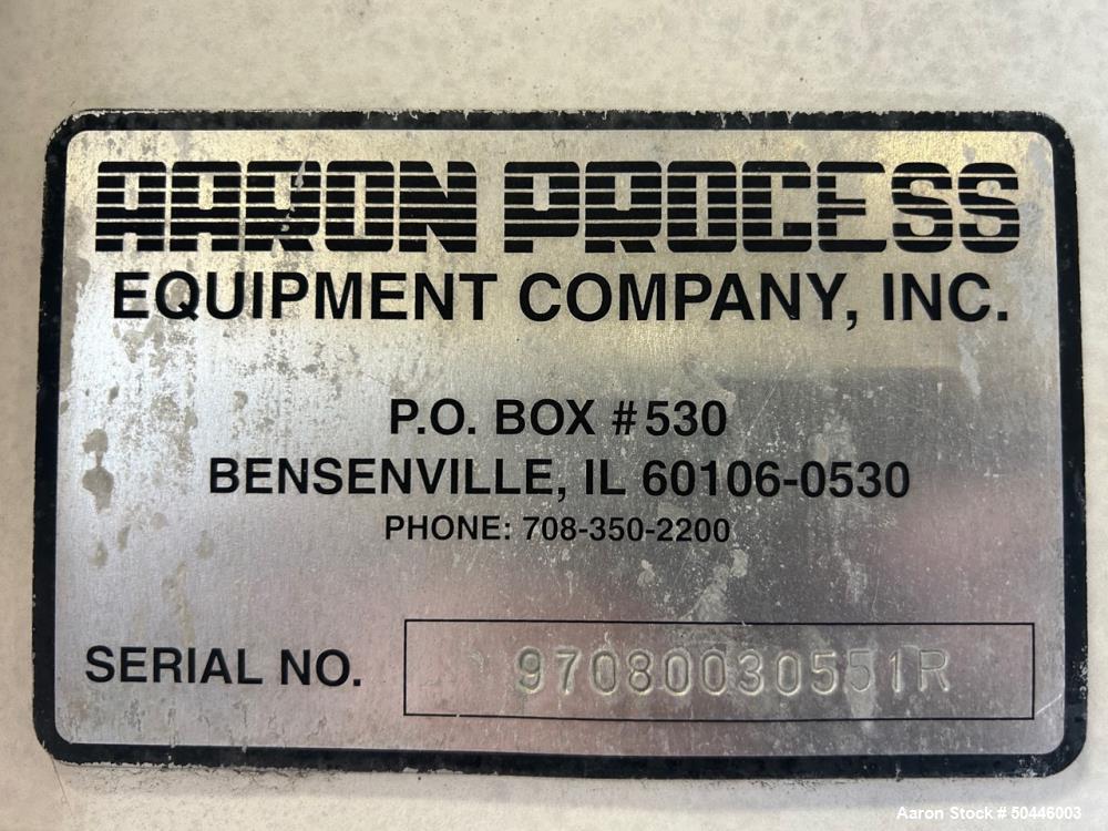 Used Aaron Process Equipment Double Ribbon Blender, 100 Cubic feet wo