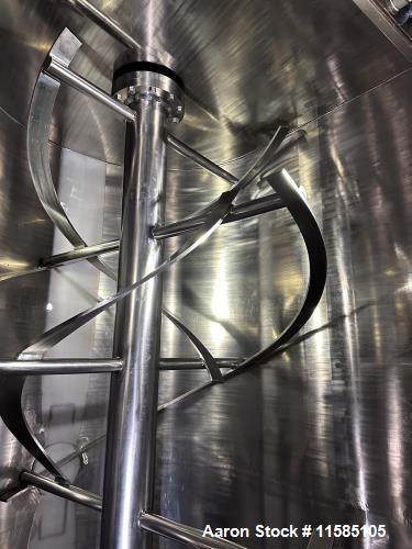Used Paul O Abbe Double Spiral Ribbon Blender, Model RB-375, 304 Stai
