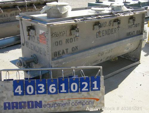 Used Stricklin Company Ribbon Blender, 21 Cubic Feet, 304 Stainless S