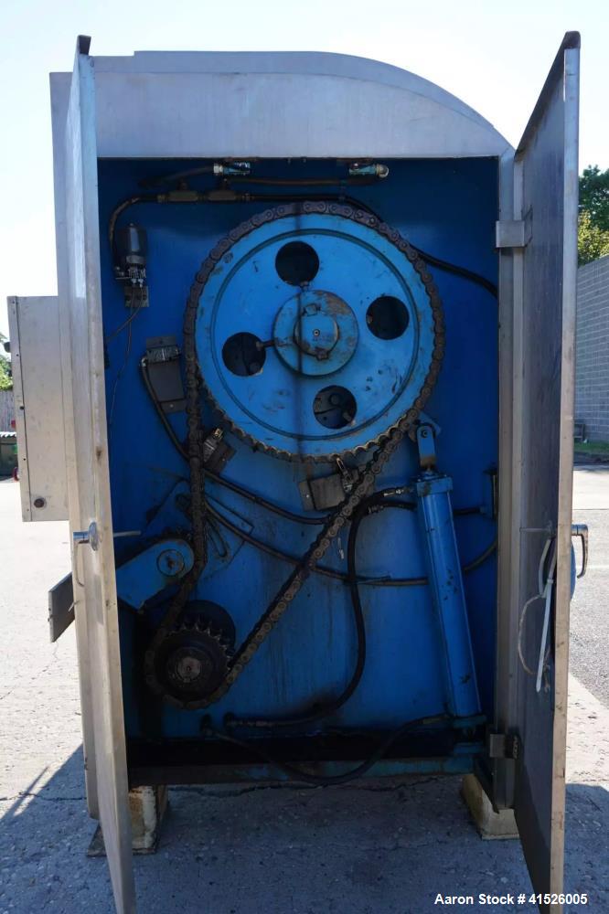 Used BEW Jacketed Roller Bar Mixer, Model 1600. 62" wide x 54" long x