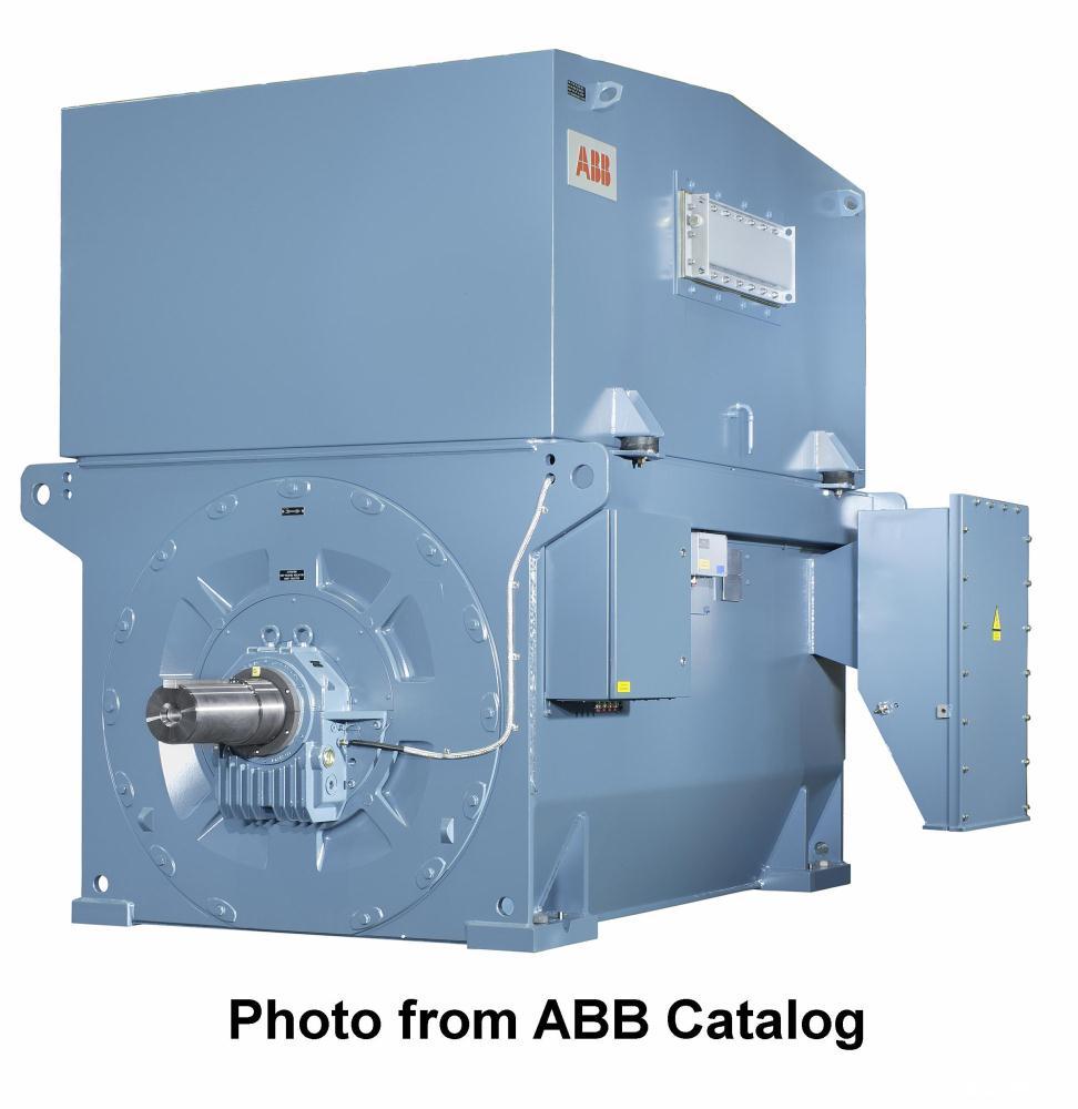 Unused- ABB Electric Motor, Type AMI 630L12A BSH, 2500 HP, FL RPM 596